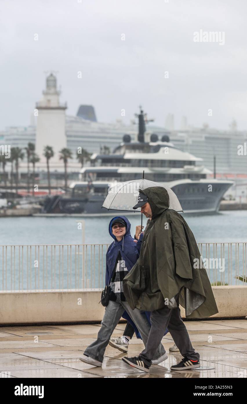 March 11, 2025: March 11, 2025 (malaga) Storm Konrad arrives: it will ...