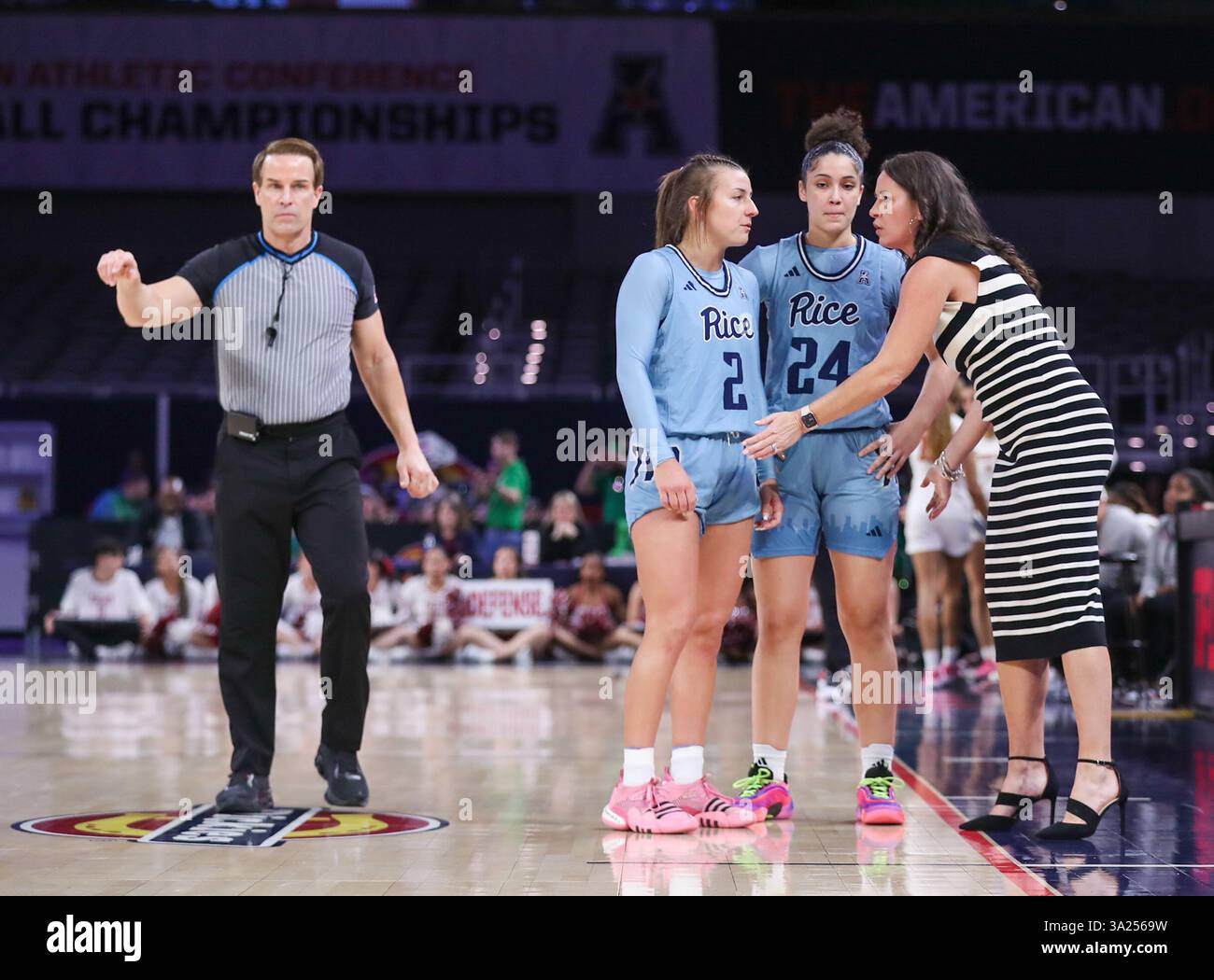 March 11, 2025, Fort Worth, Texas, USA: Rice head womenâ€™s basketball ...