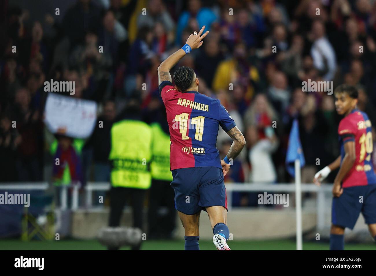 Barcelona, Spain. 11th Mar, 2025. Raphinha (Barcelona) Football/Soccer ...