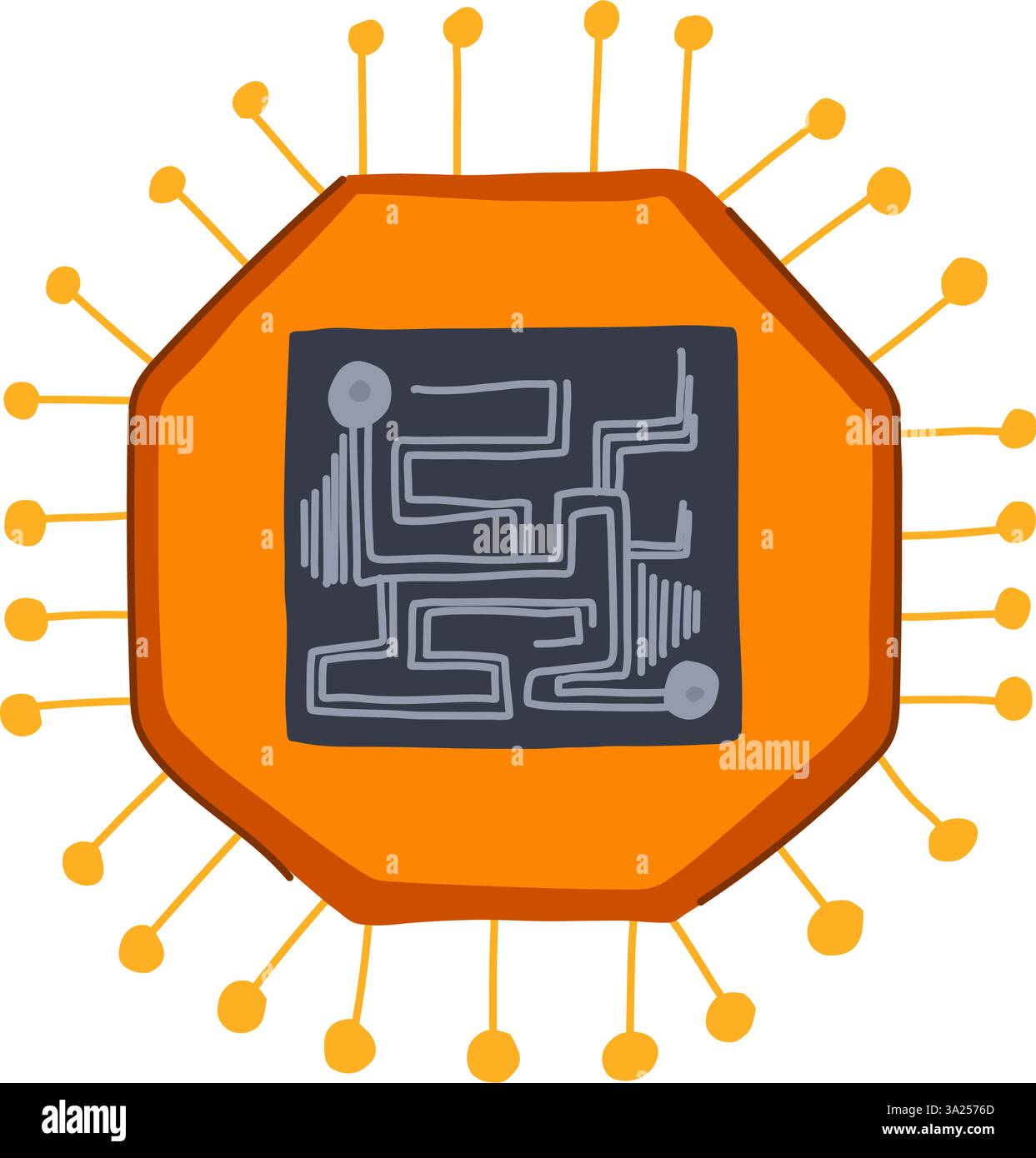 transistor microchip cartoon vector illustration Stock Vector Image & Art - Alamy