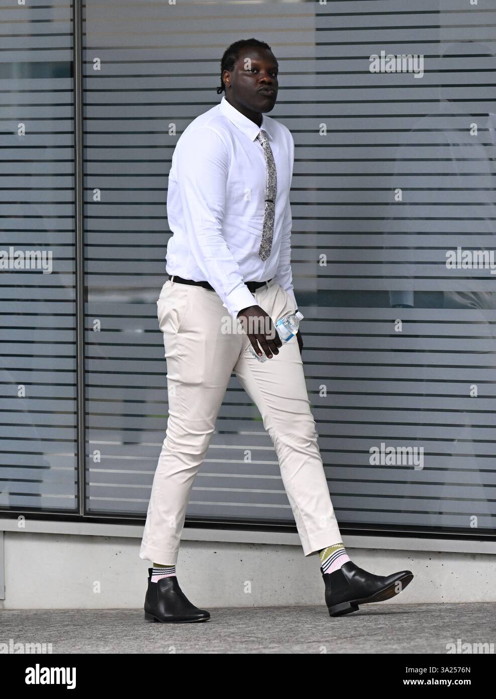 Kresto Wal Wal is seen arriving at the Brisbane Supreme Court, in ...