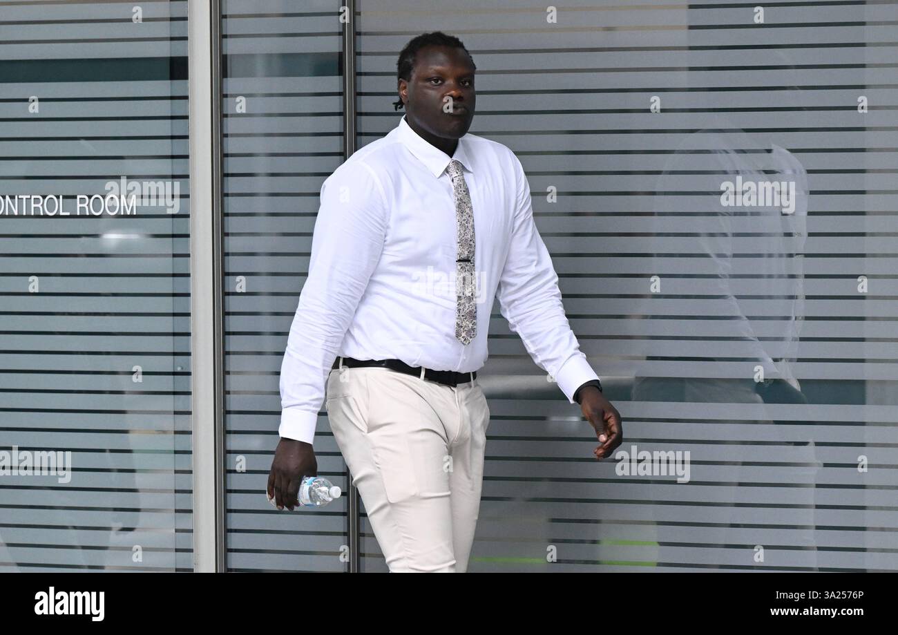 Kresto Wal Wal is seen arriving at the Brisbane Supreme Court, in ...