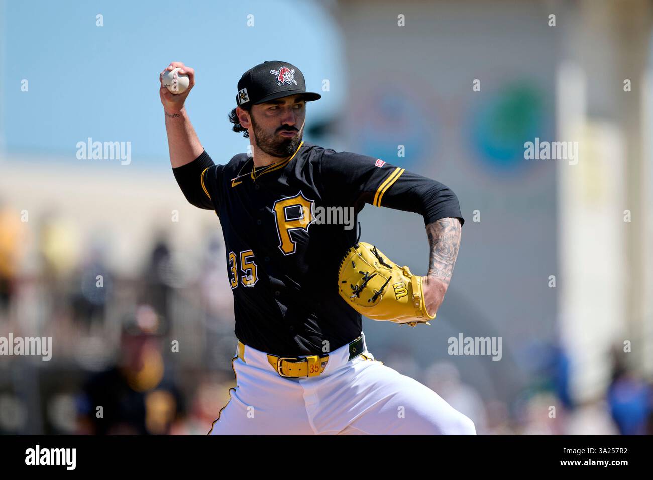 Pittsburgh Pirates pitcher Colin Holderman (35) during an MLB Spring ...