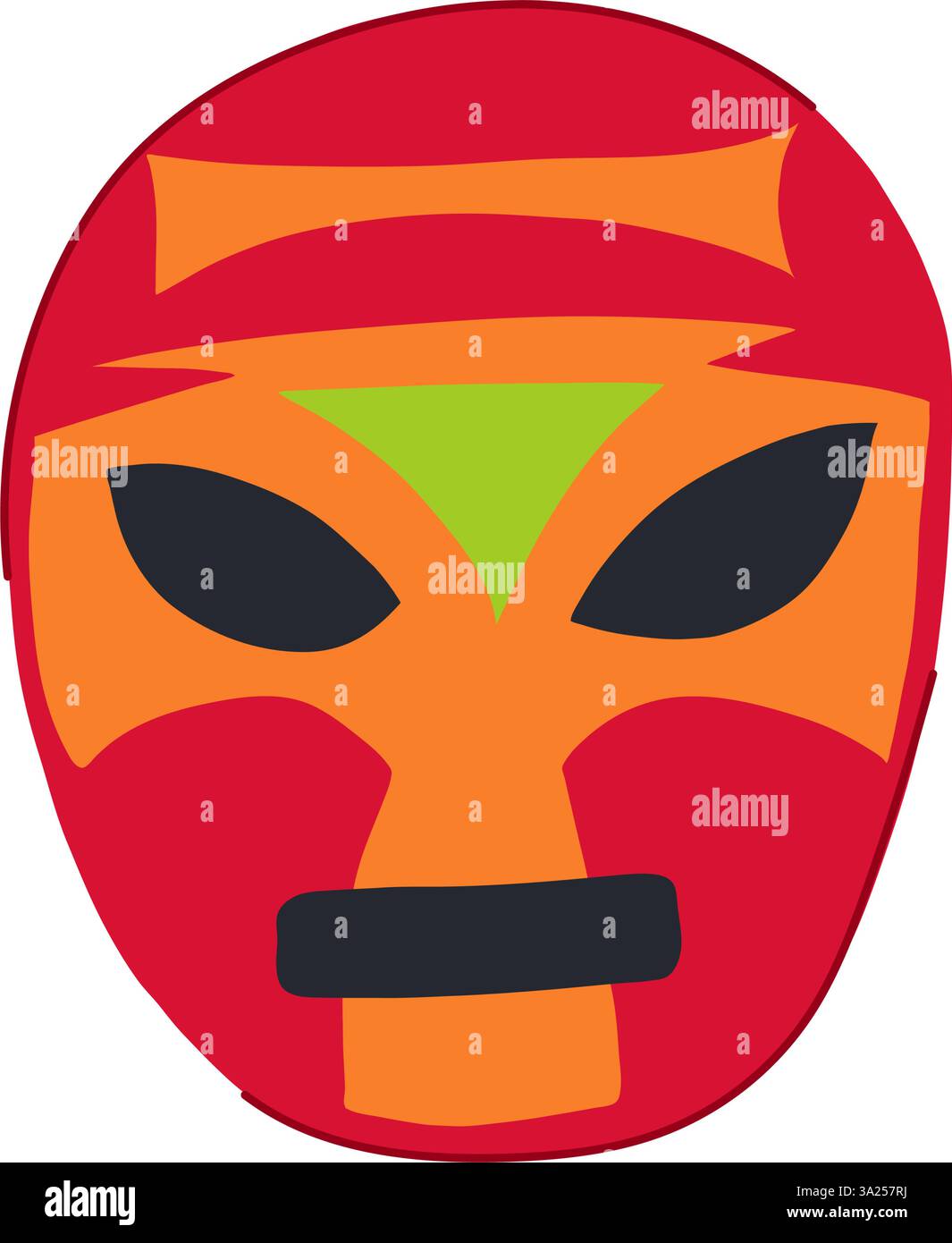 wrestler mexican luchador mask cartoon vector illustration Stock Vector ...