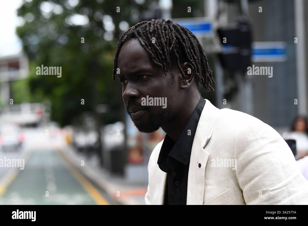 Brisbane, Australia. 12th Mar, 2025. Malat Akoi Makuach leaves the ...