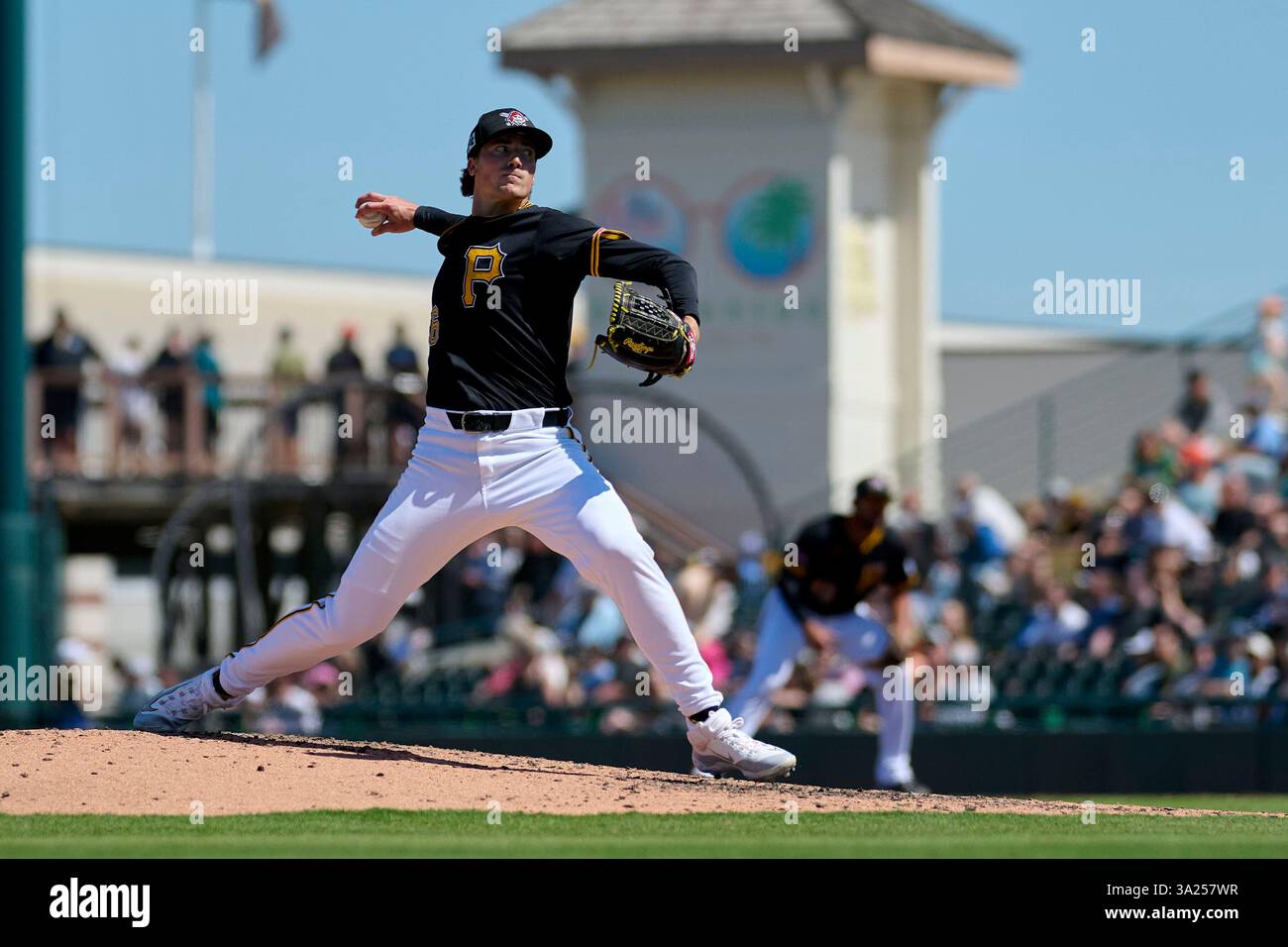Pittsburgh Pirates pitcher Kyle Nicolas (66) during an MLB Spring ...