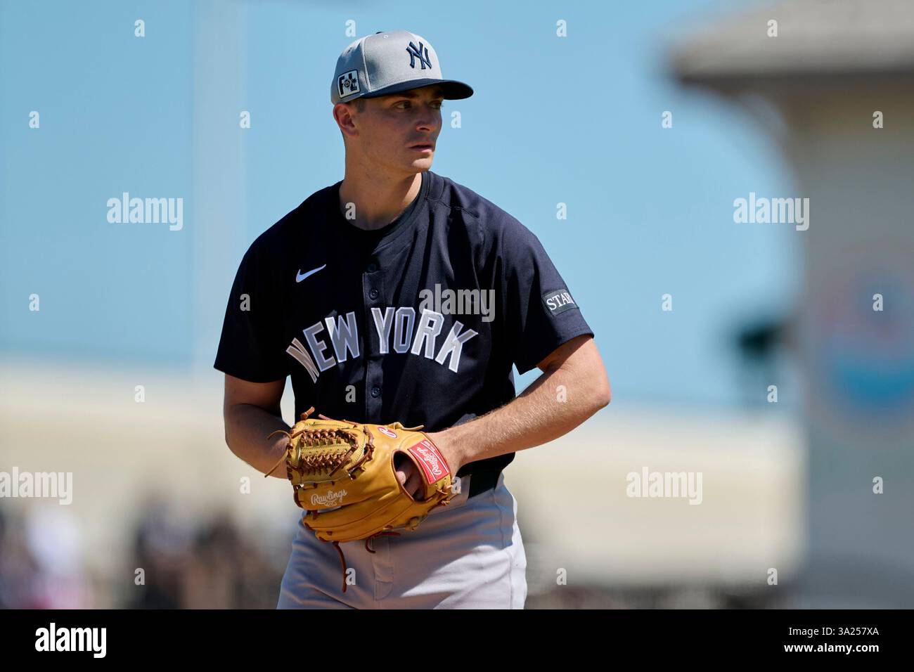 New York Yankees pitcher Sean Boyle (96) during an MLB Spring Training ...