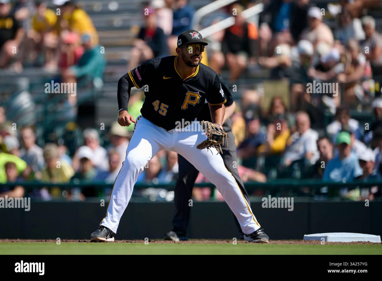 Pittsburgh Pirates first baseman Darick Hall (45) during an MLB Spring ...