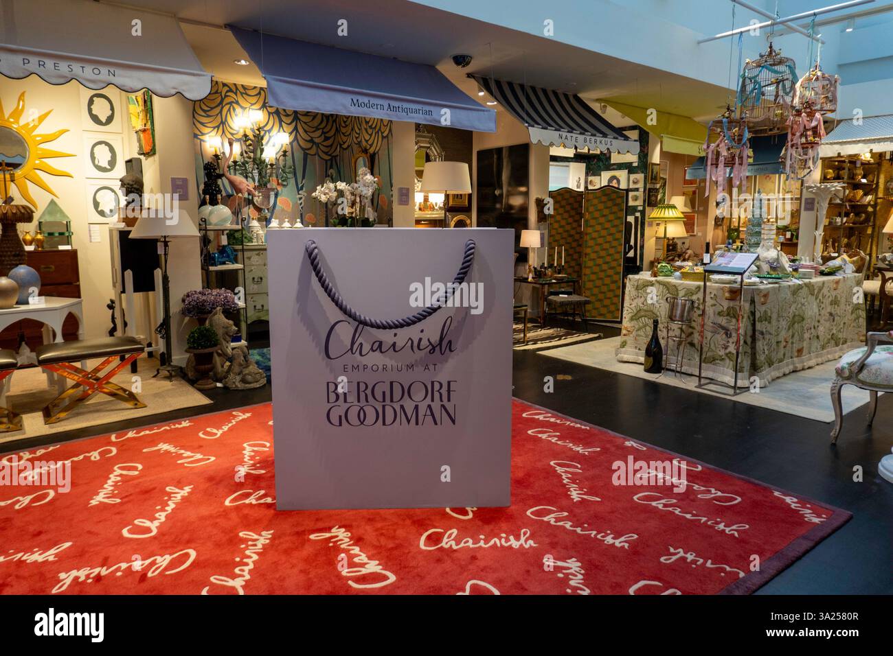 Bergdorf Goodman is a Luxury Department Store on Fifth Avenue, NYC, USA ...