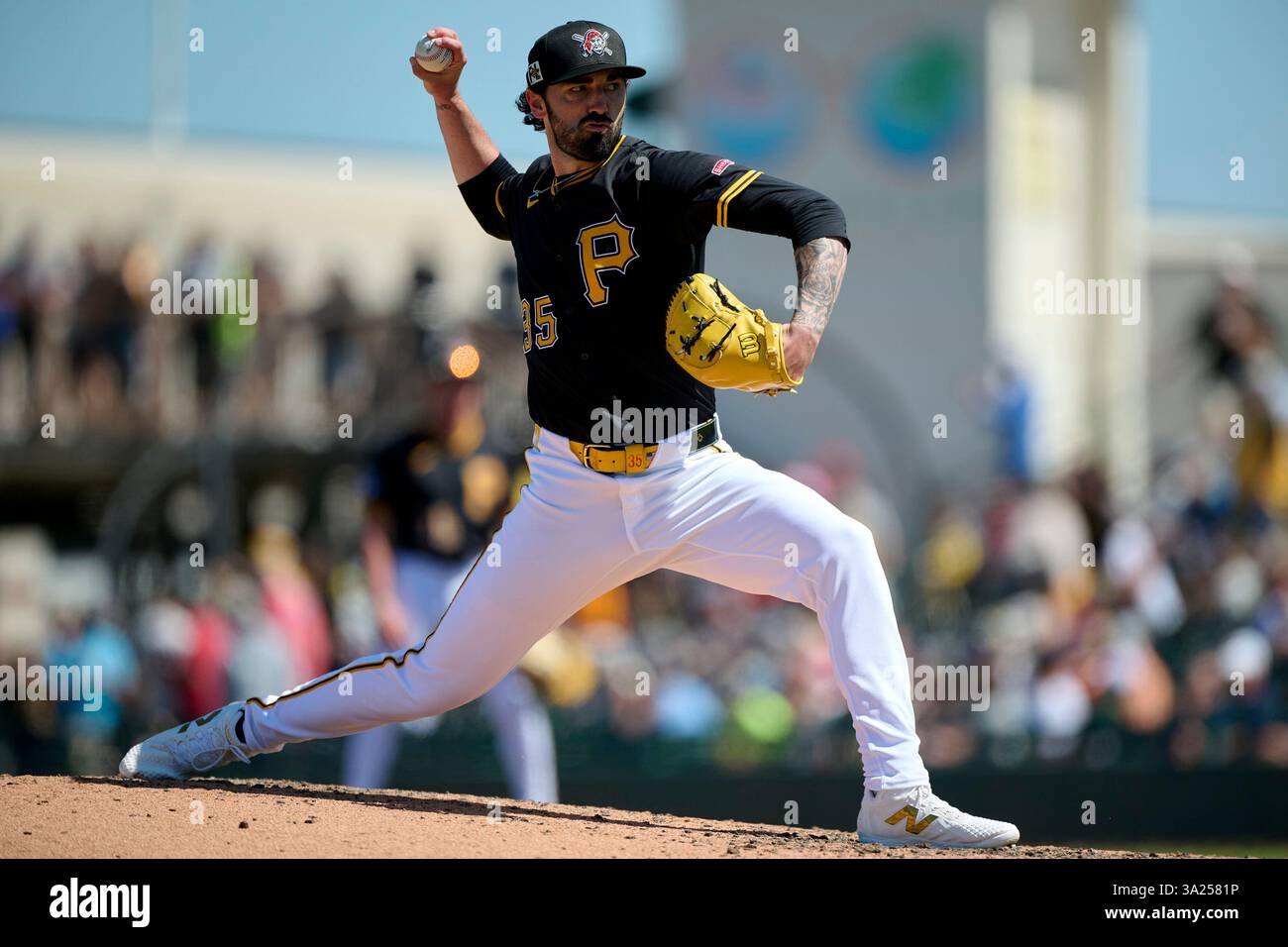 Pittsburgh Pirates pitcher Colin Holderman (35) during an MLB Spring ...