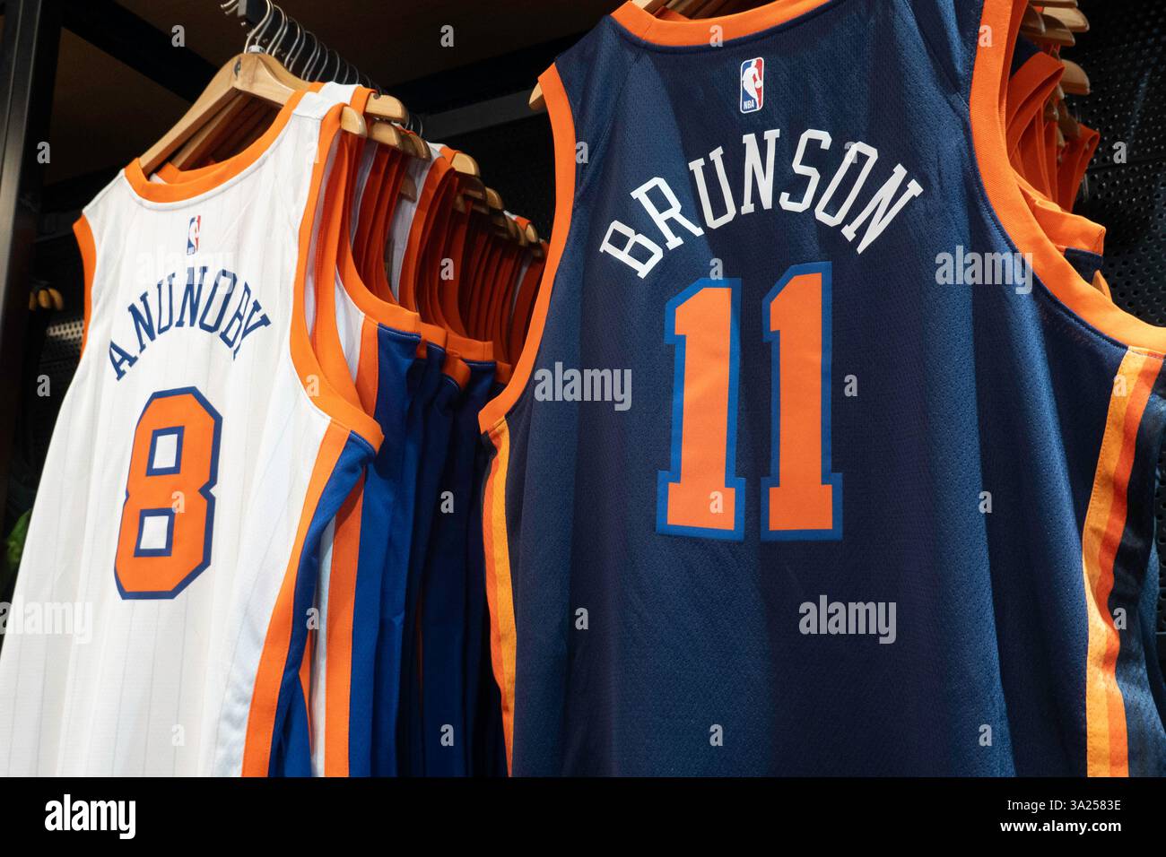 Branded Merchandise is popular at the NBA Store on Fifth Avenue in New ...