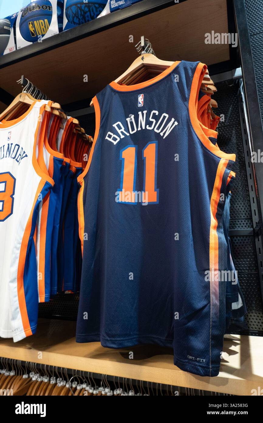 Branded Merchandise is popular at the NBA Store on Fifth Avenue in New ...