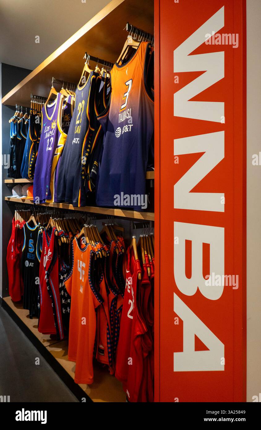 Branded Merchandise is popular at the NBA Store on Fifth Avenue in New ...