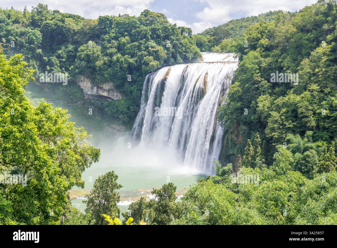 Huangguoshu Waterfall in Guizhou Province, China, background image Stock Photo - Alamy