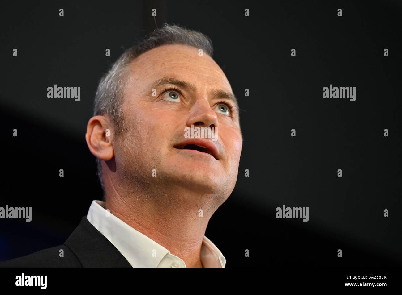 Canberra, Australia. 12th Mar, 2025. Founder of Climate 200 Simon ...