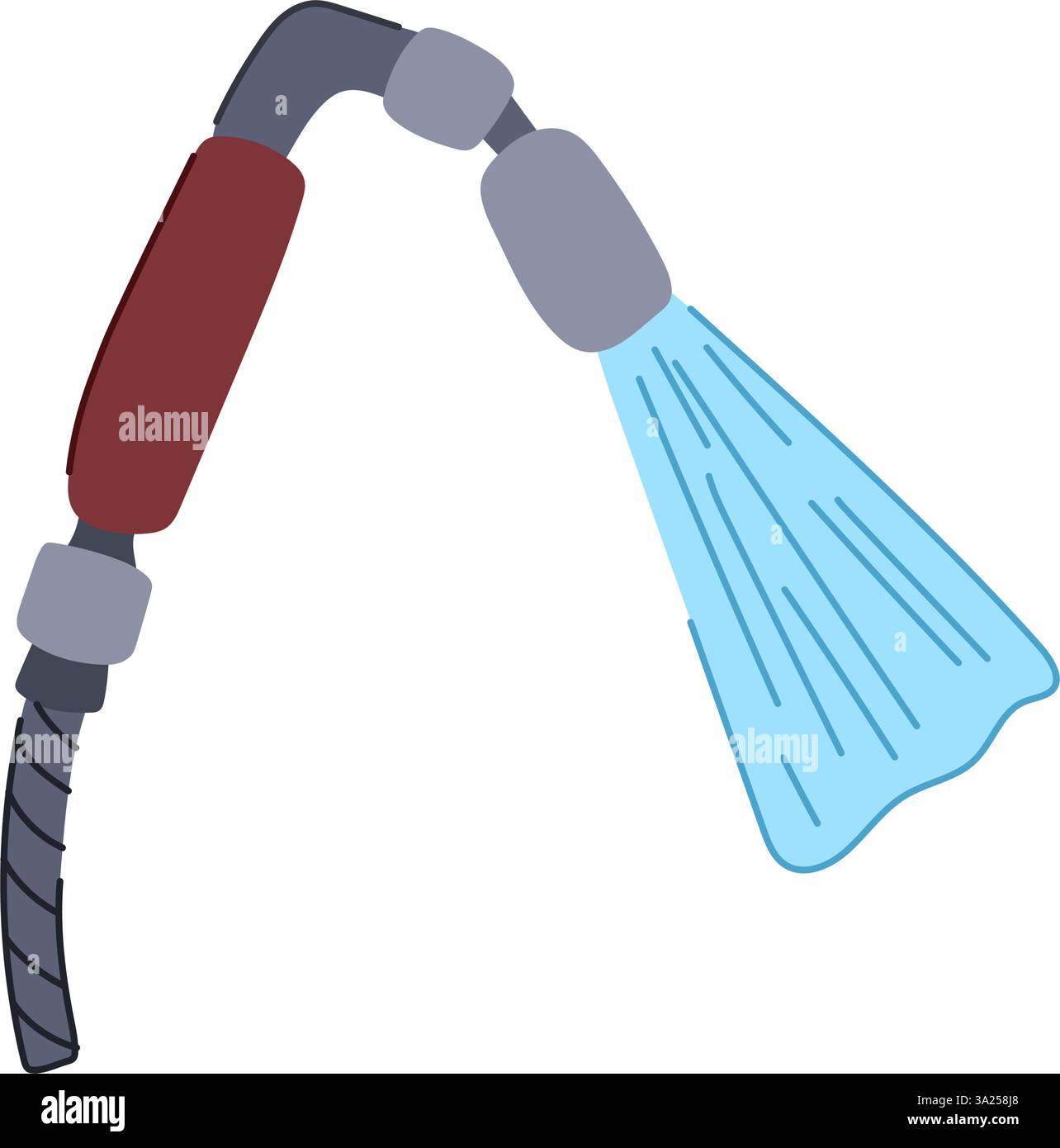 bathroom low flow showerhead cartoon vector illustration Stock Vector ...