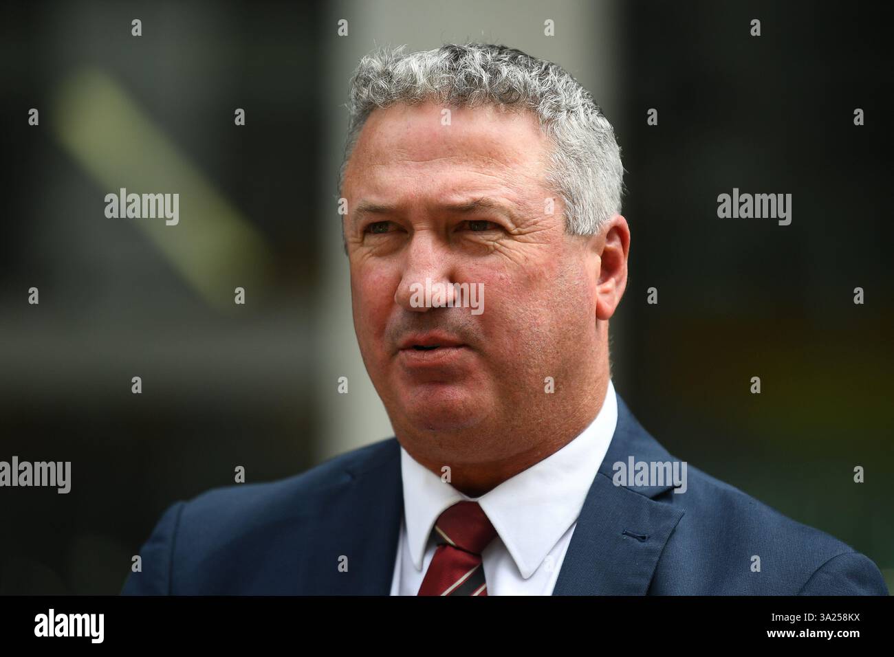 Detective senior seargent Ken Rogers talks to the media at the Brisbane ...