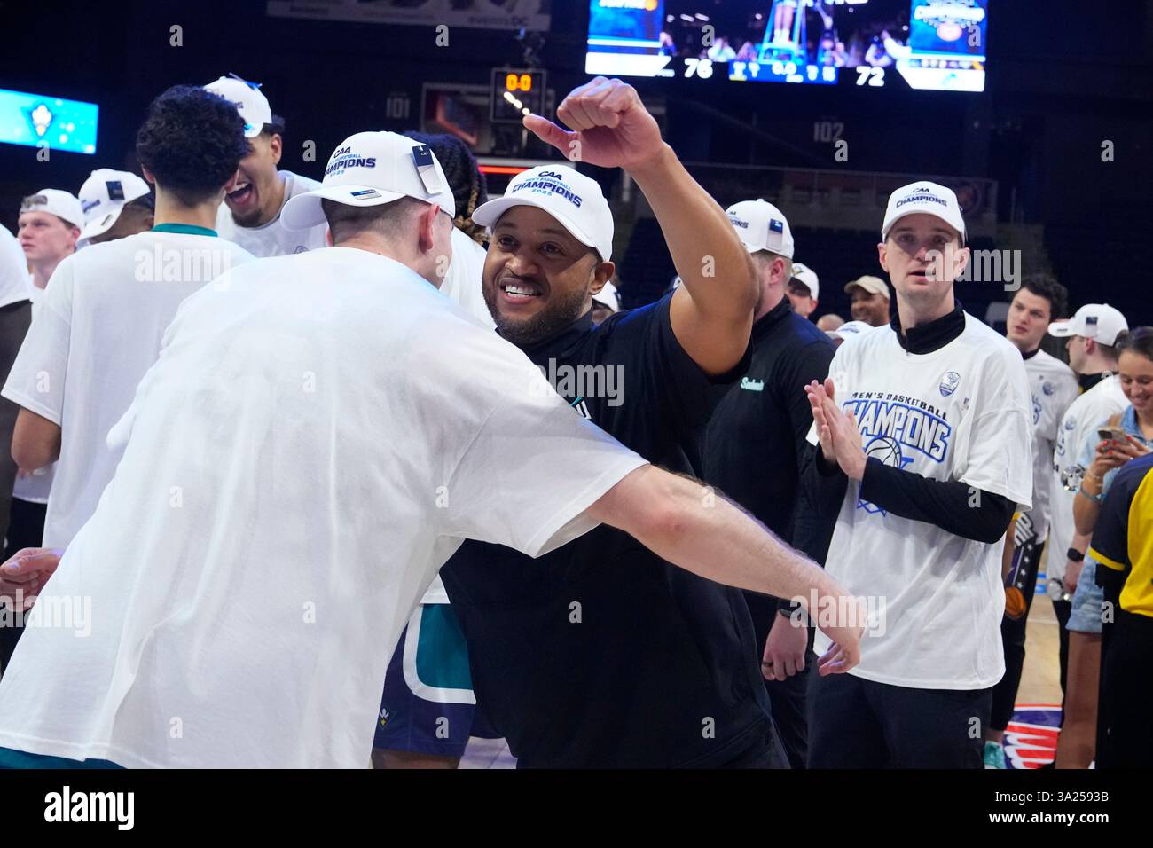 WASHINGTON, DC - MARCH 11: UNC Wilmington Seahawks Head Coach Takayo ...