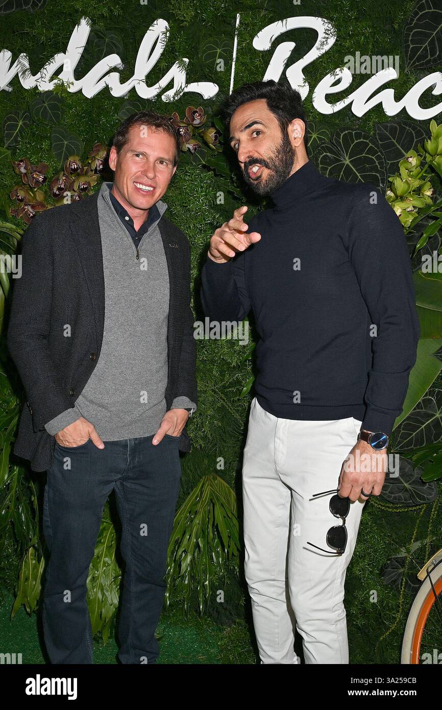 Adam Stewart, Executive Chirman, Sandals Resort and AmirArison attend ...