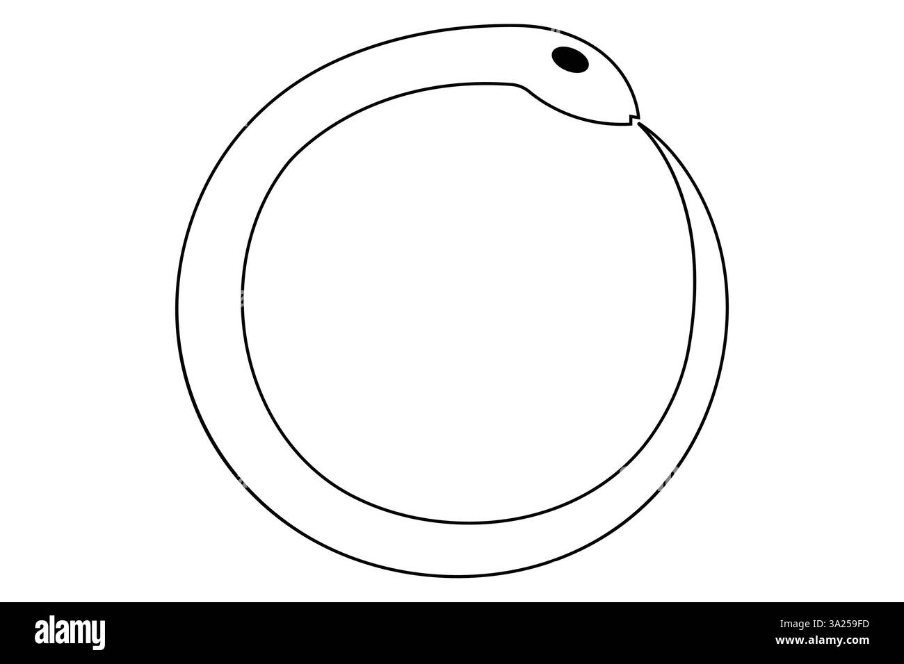 Snake continuous one line art hand drawing symbol. Poisonous reptile ...