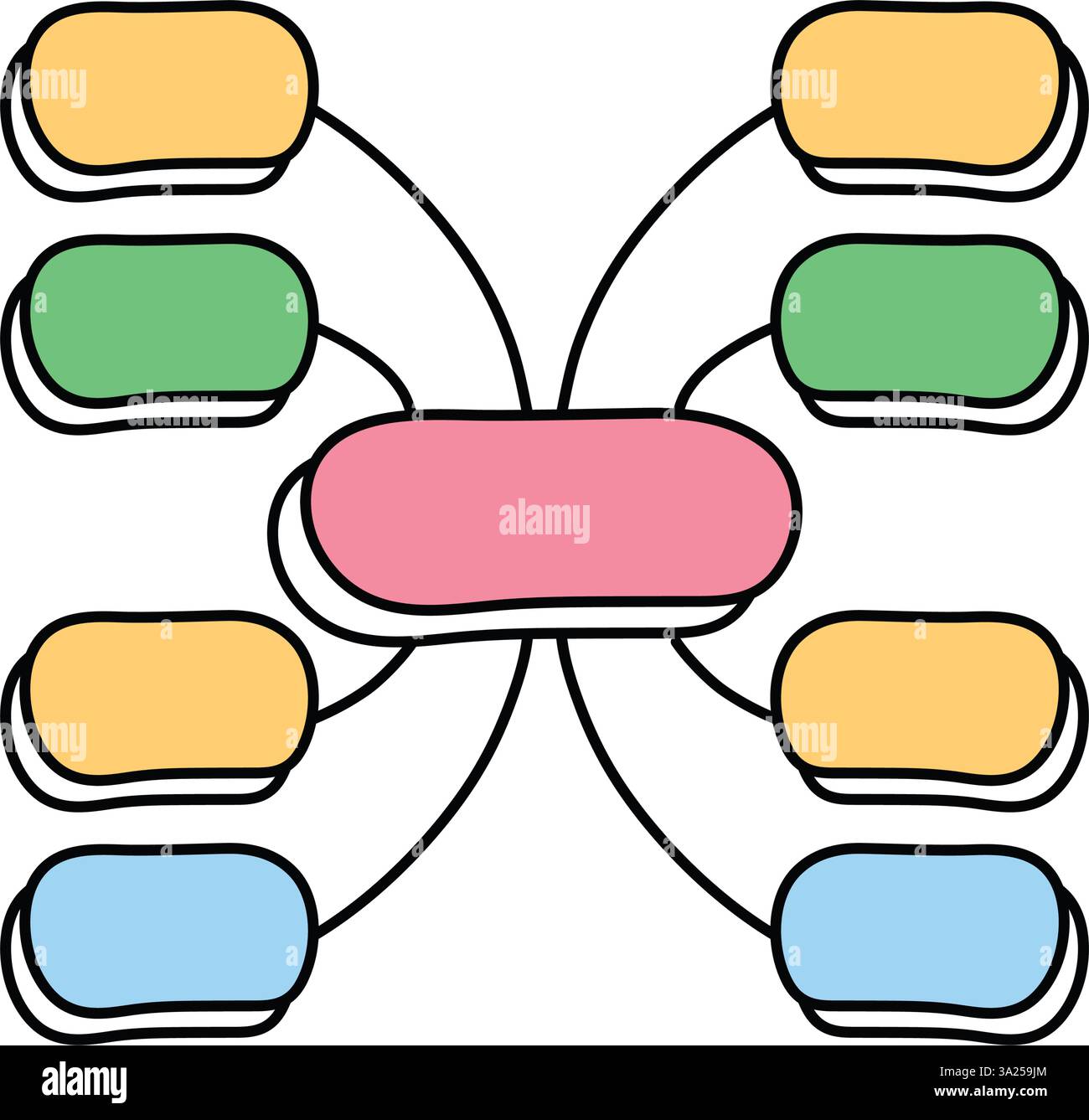 Peta Minda Network Stock Vector Image & Art - Alamy