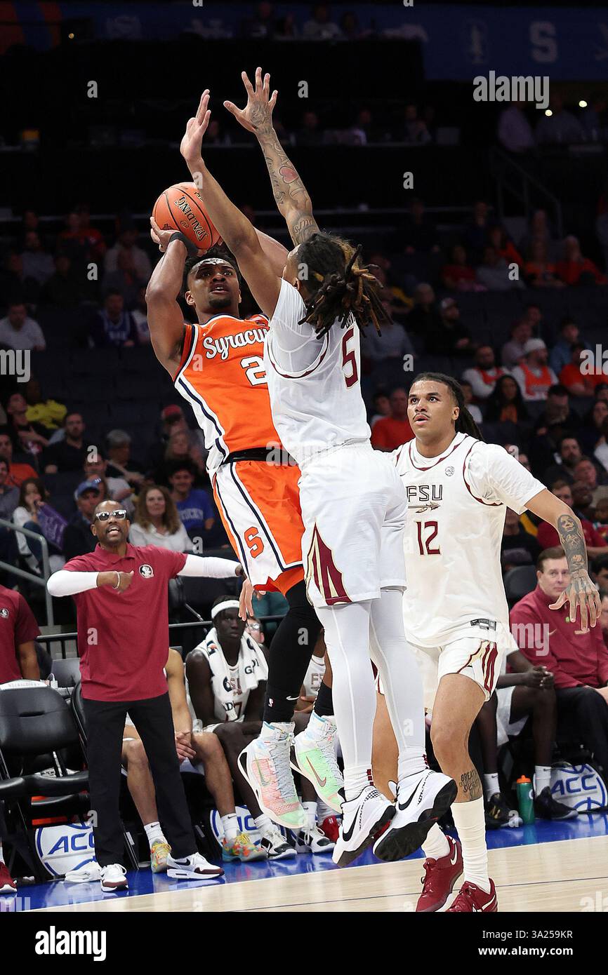 CHARLOTTE, NC - MARCH 11: Syracuse Orange guard J.J. Starling (2 ...