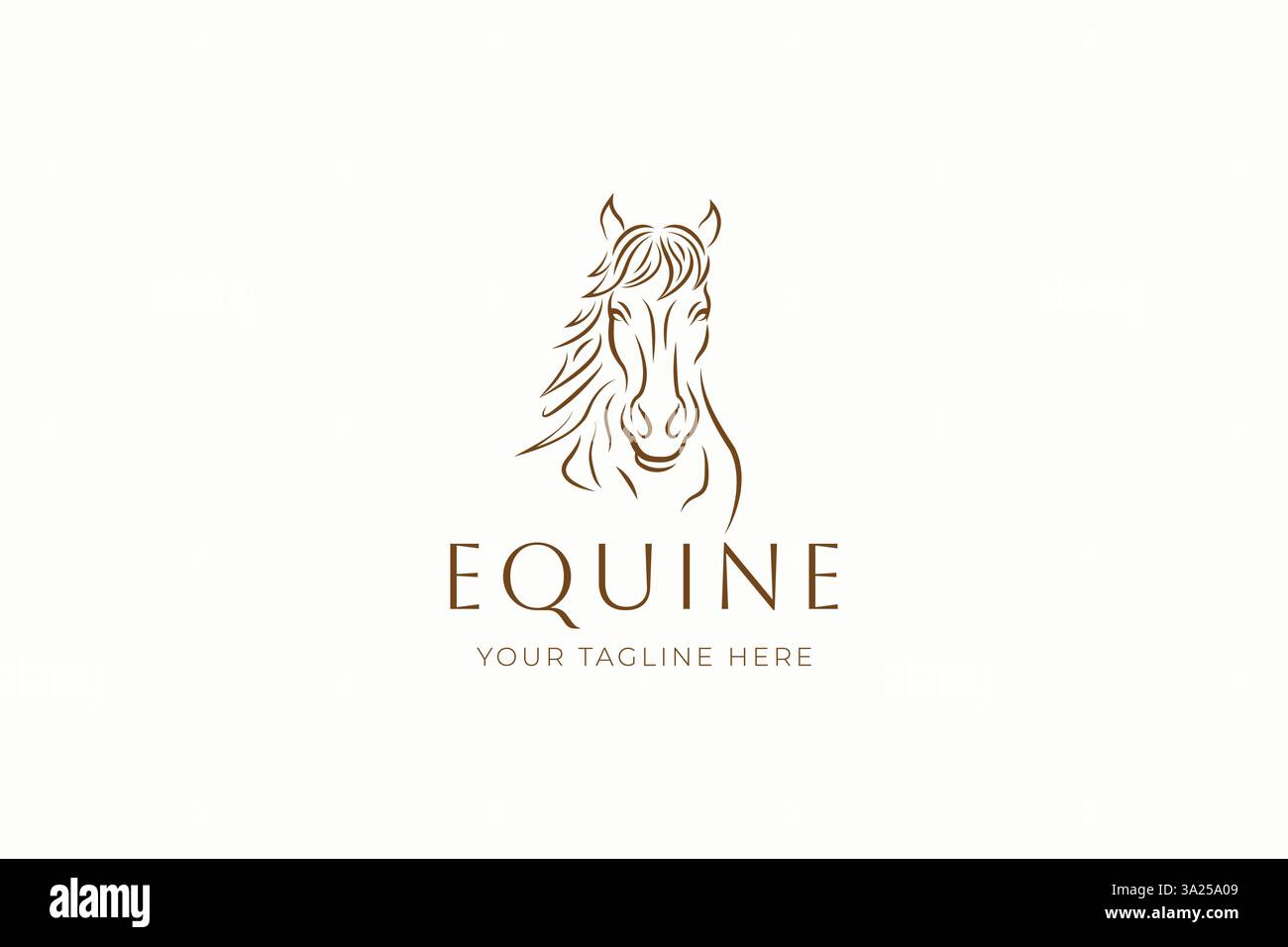 Logo Face of Horse Equine Stallion Mane Nature Wild Classy Sign Symbol ...
