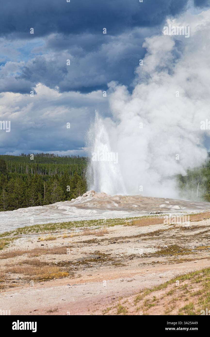 Old Faithful Geyser, Yellowstone National Park Stock Photo - Alamy