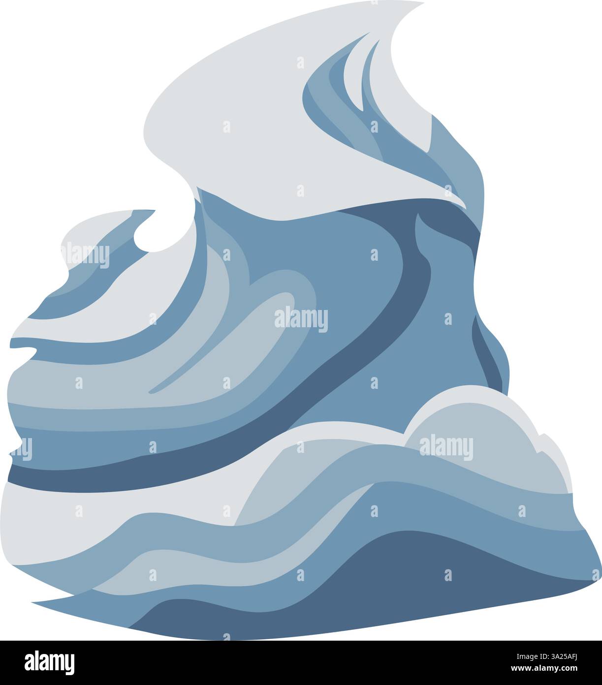 Ice mound Stock Vector Images - Alamy