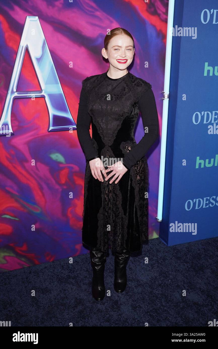 Ny. 11th Mar, 2025. Sadie Sink at arrivals for O'DESSA Premiere ...
