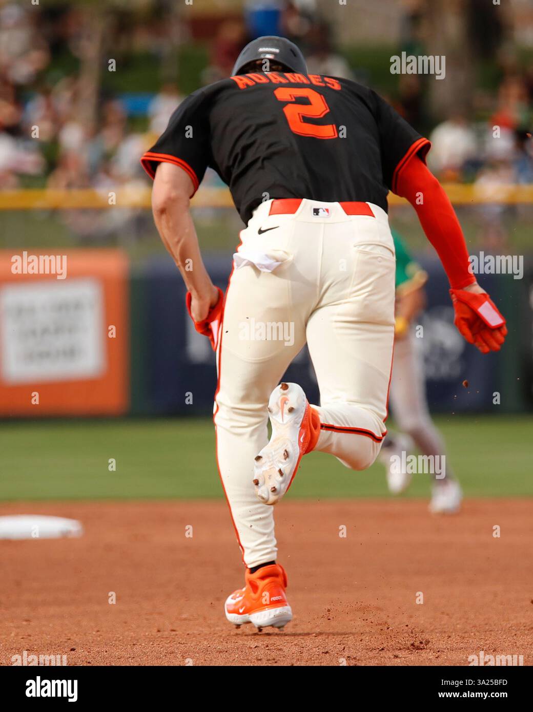 March 11, 2025: San Francisco Giants shortstop Willy Adames (2) steals ...