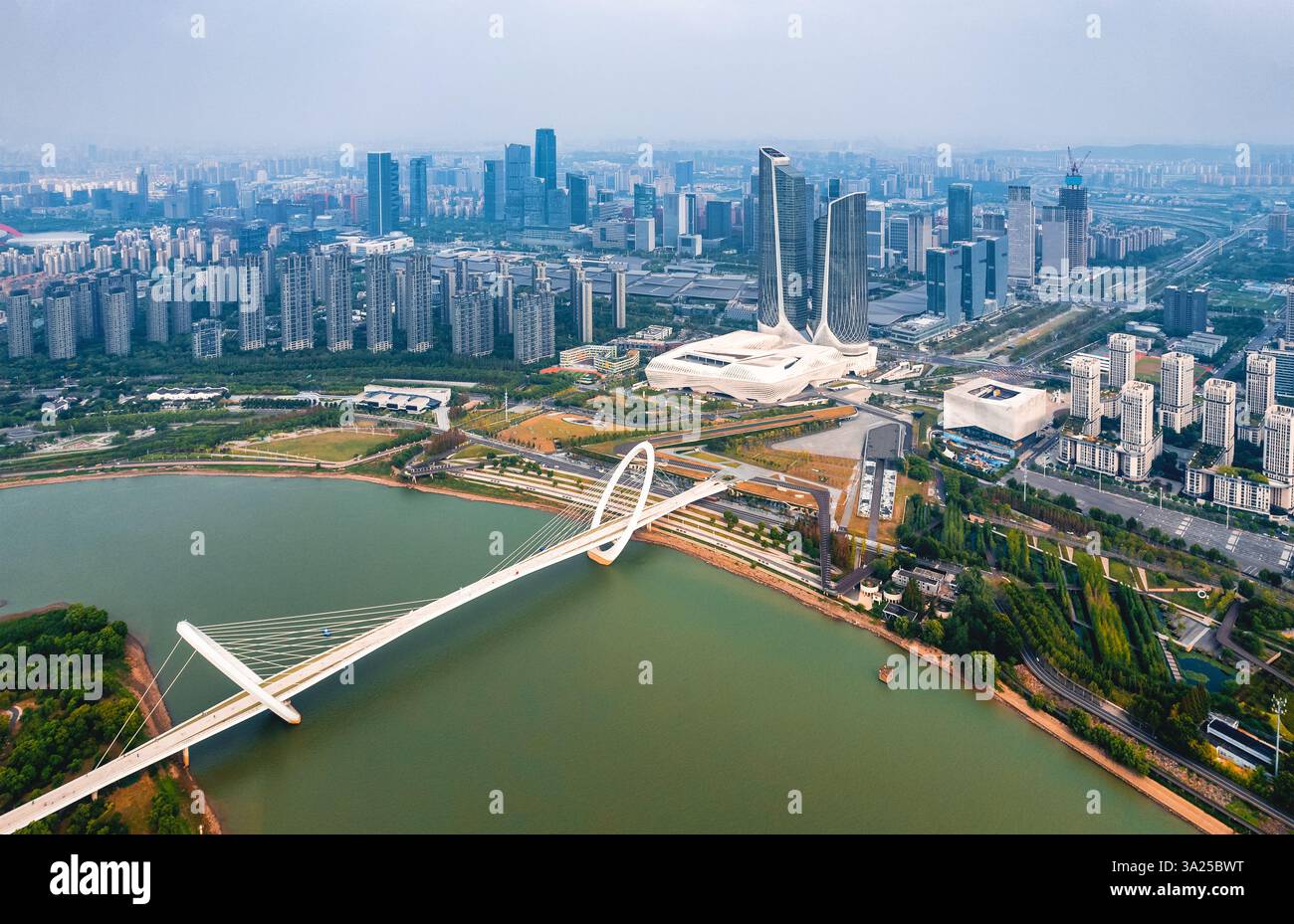Nanjing Eye Pedestrian Bridge, Nanjing, Jiangsu Province, China Stock ...