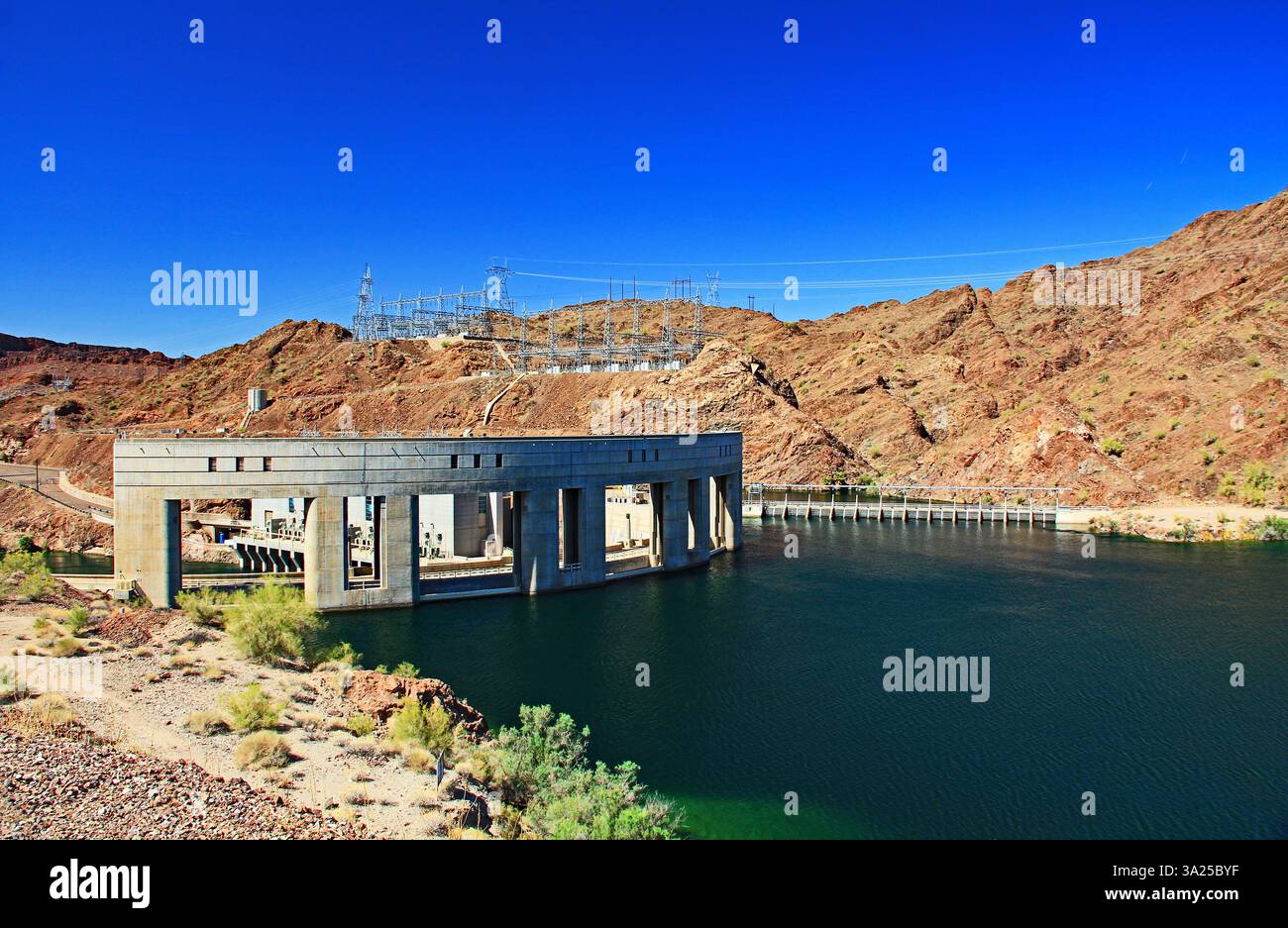 Lake Havasu Above the Parker Dam in Parker Dam, California, USA Stock ...