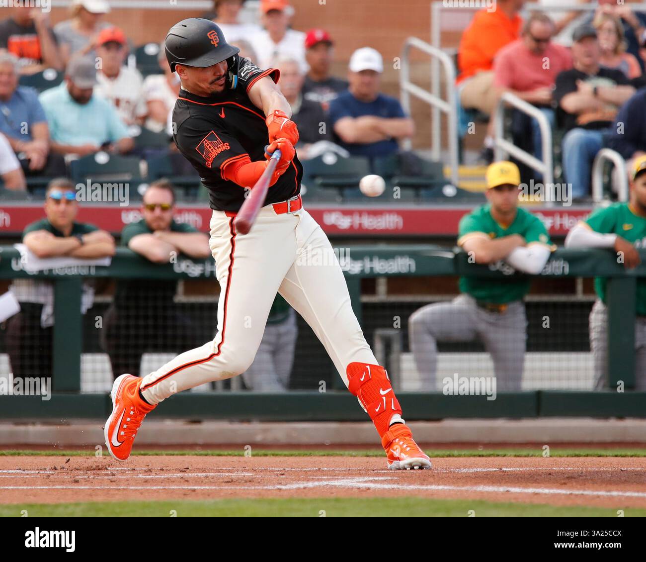 March 11, 2025: San Francisco Giants shortstop Willy Adames (2) gronds ...