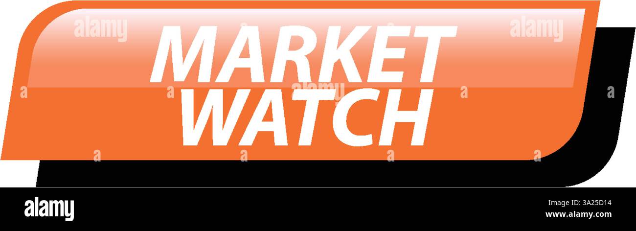 Dynamic vector illustration featuring a bold, orange 'Market Watch ...