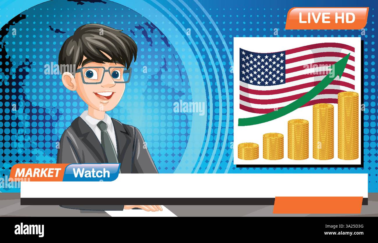 Rising stock market graph animation hi-res stock photography and images ...