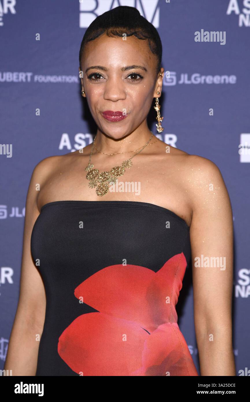 Janet Etuk poses during 'A Streetcar Named Desire' Opening Night at BAM ...