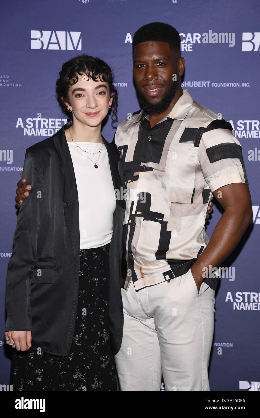 New York, USA. 11th Mar, 2025. (L-R) Patsy Ferran and Dwane Walcott ...