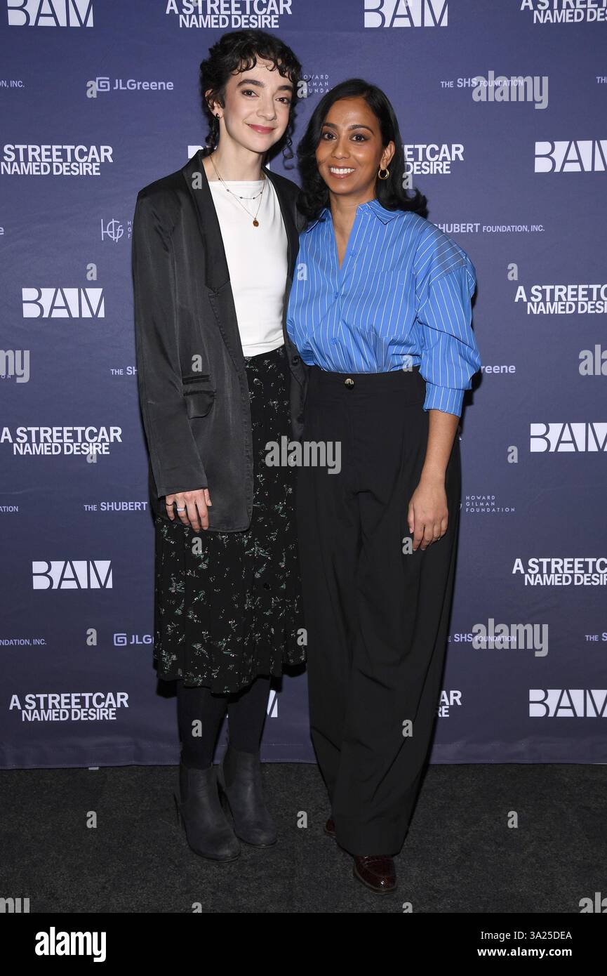 (L-R) Actors Patsy Ferran and Anjana Vasan pose during 'A Streetcar ...