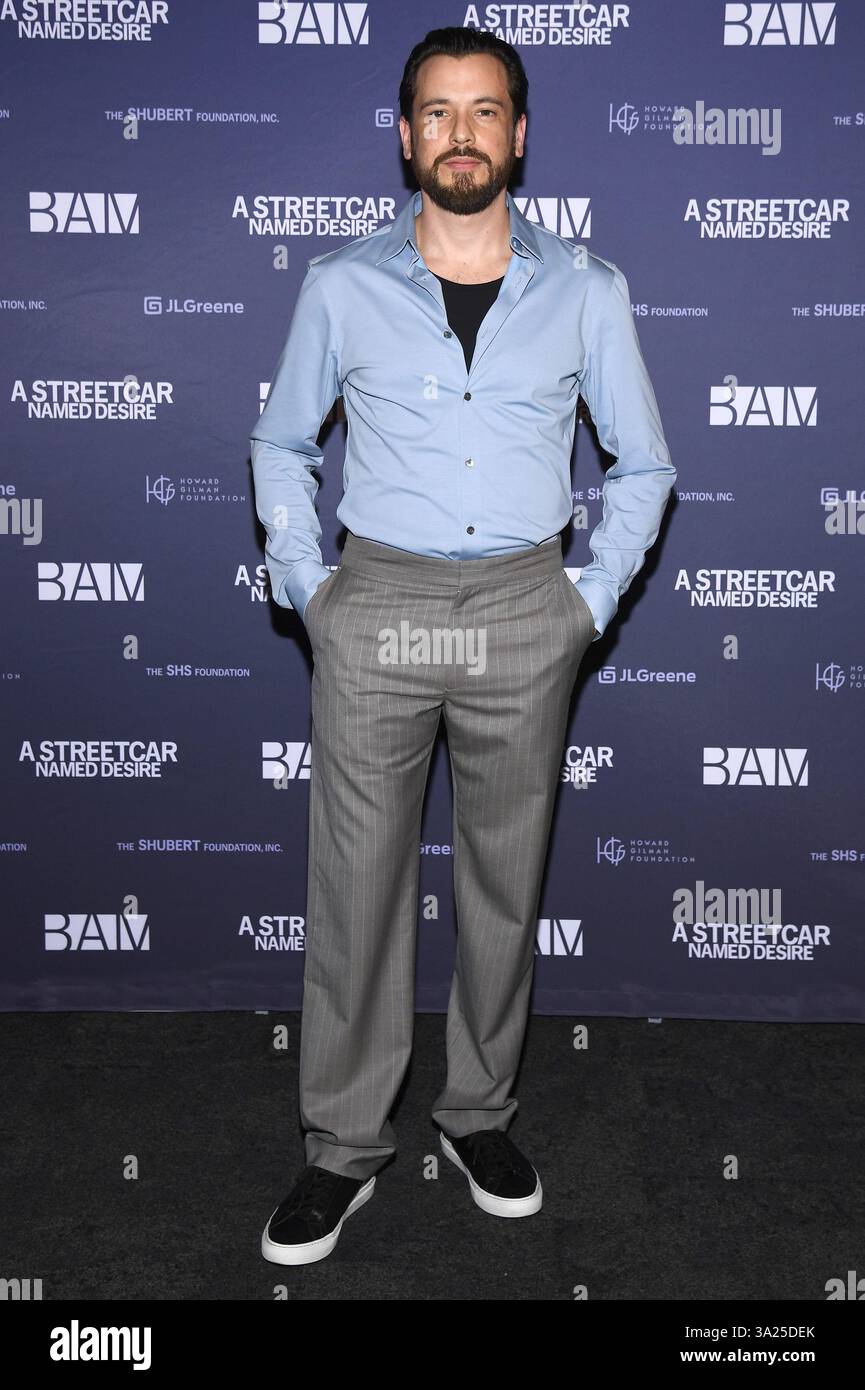 New York, USA. 11th Mar, 2025. Eduardo Ackerman poses during 'A ...