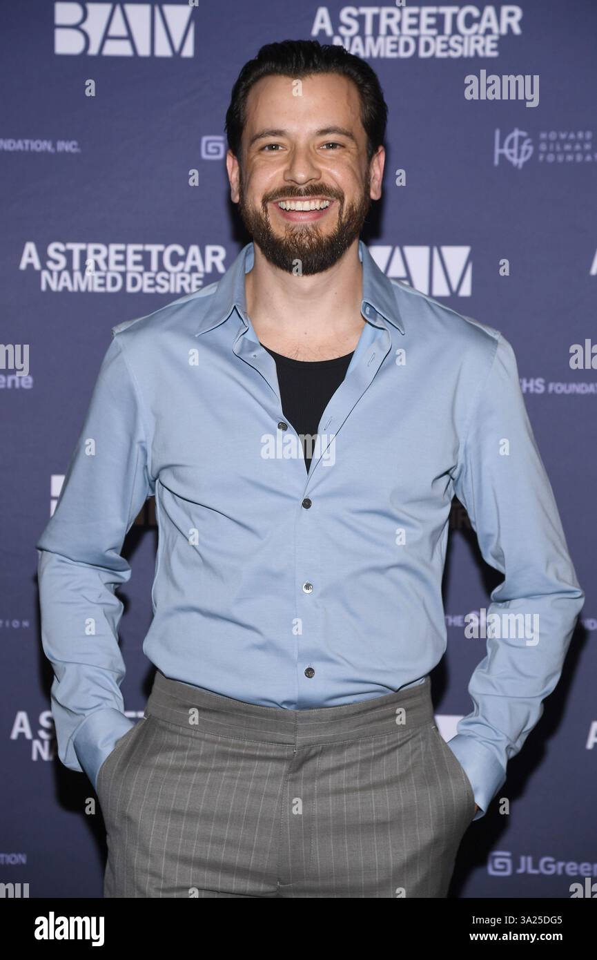 Eduardo Ackerman poses during 'A Streetcar Named Desire' Opening Night ...