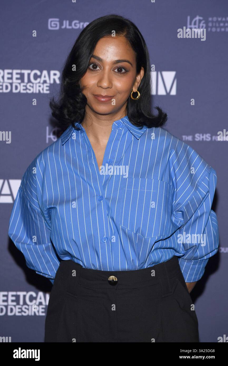 Anjana Vasan poses during 'A Streetcar Named Desire' Opening Night at ...