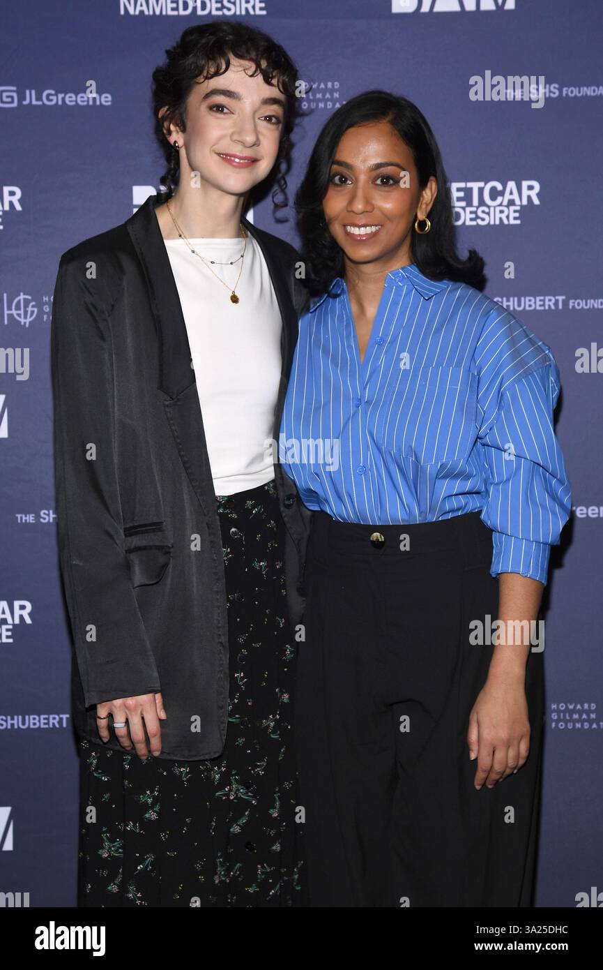 (L-R) Actors Patsy Ferran and Anjana Vasan pose during 'A Streetcar ...