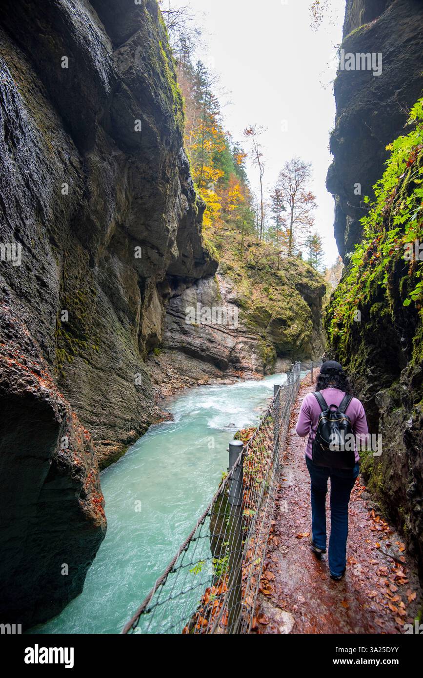 Partnachklamm Gorge in Bavaria - Germany Stock Photo - Alamy