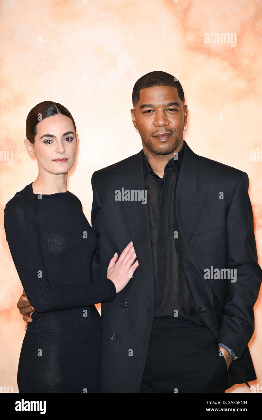 Paris, France. 11th Mar, 2025. Lola Abecassis Sartore and Kid Cudi ...