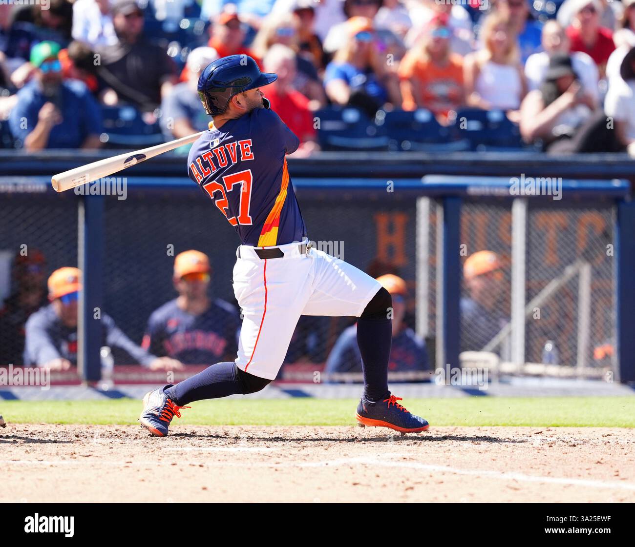 WEST PALM BEACH, FL - MARCH 11: Houston Astros left fielder Jose Altuve ...