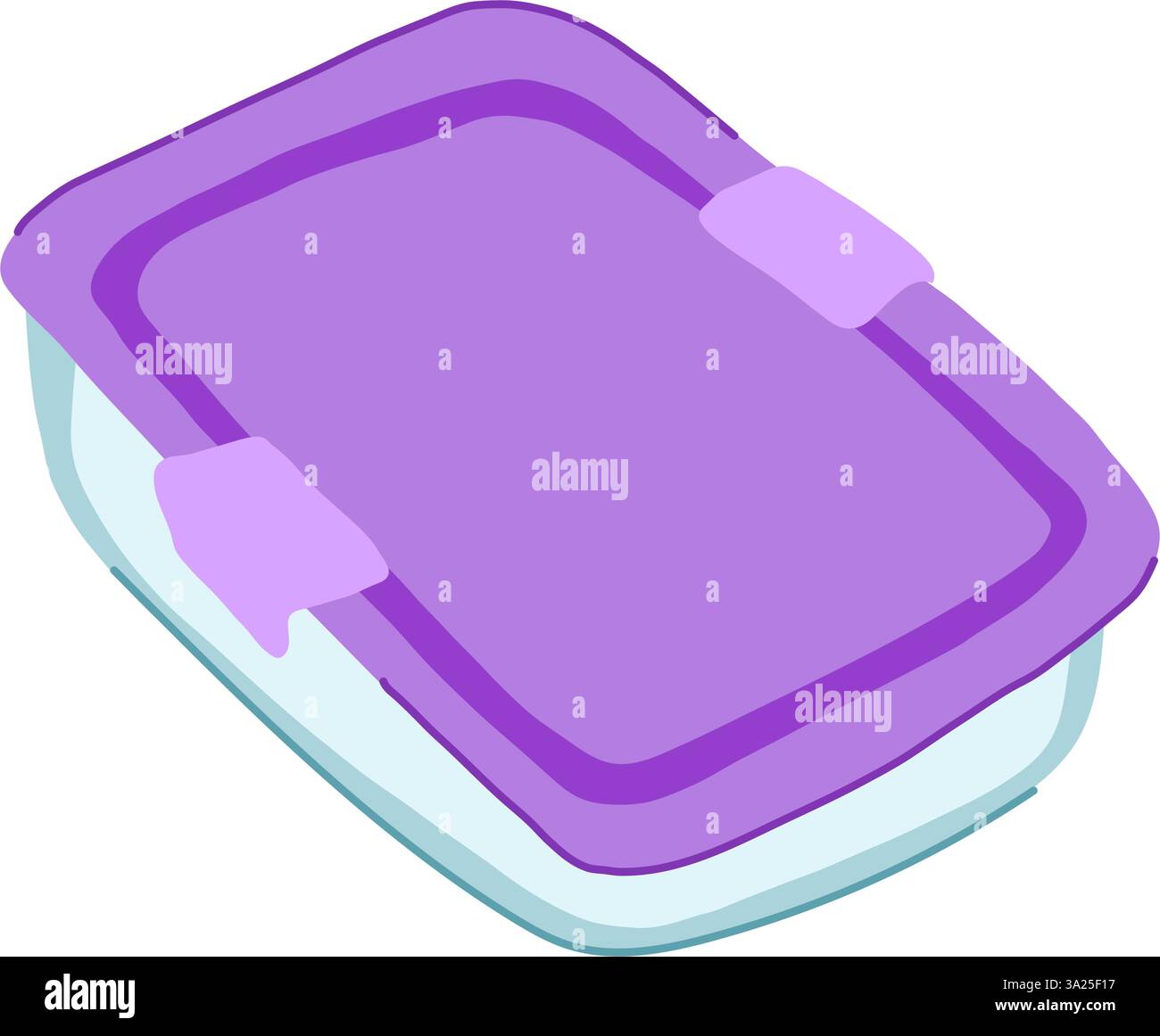 bpa glass food storage container cartoon vector illustration Stock ...