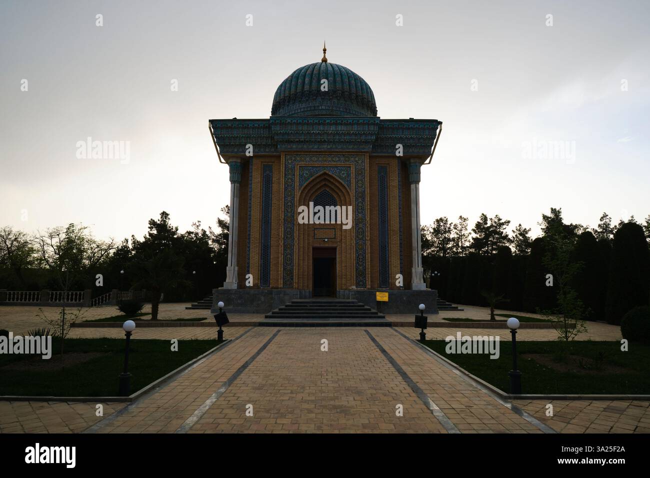 Exterior view of the facade, moody, cloudy, unsettled day. At the Abu ...