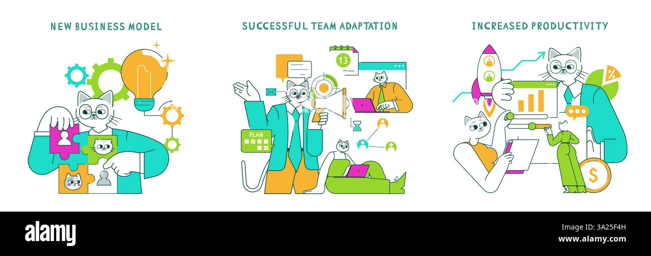 Business model adaptation Stock Vector Images - Alamy