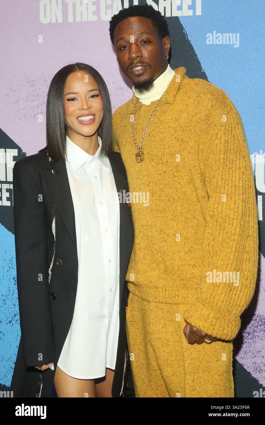 Serayah and Joey Bada$$ attend the New York Red Carpet for Apple TV+’s ...